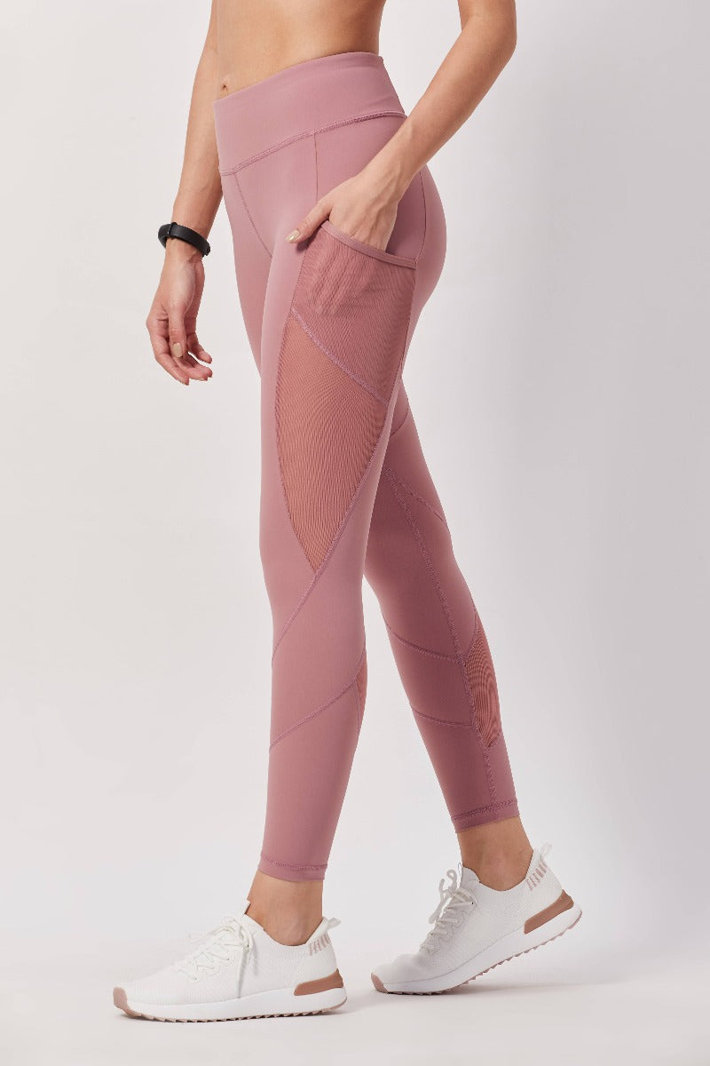 Mesh Pocket Tights - Pink